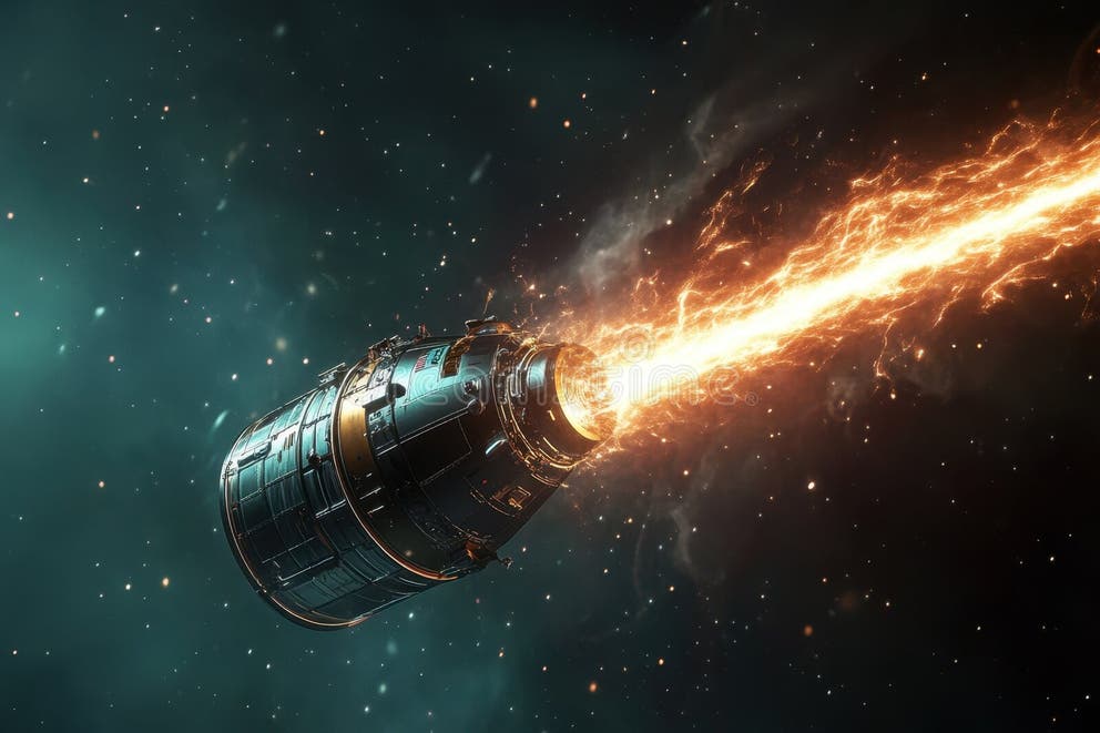 Rocket Engine Ignites in Space, Propelling Spacecraft through the ...