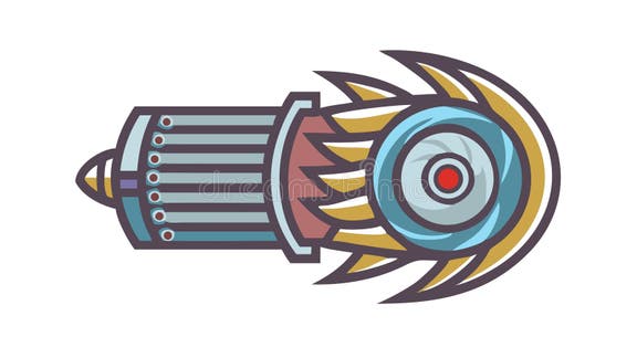 Rocket Engine, Space Propulsion, Vector Design Generative AI Stock ...