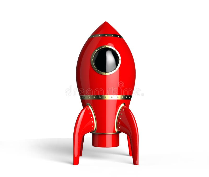 Red Rocket Start stock illustration. Illustration of fantasy - 102666452