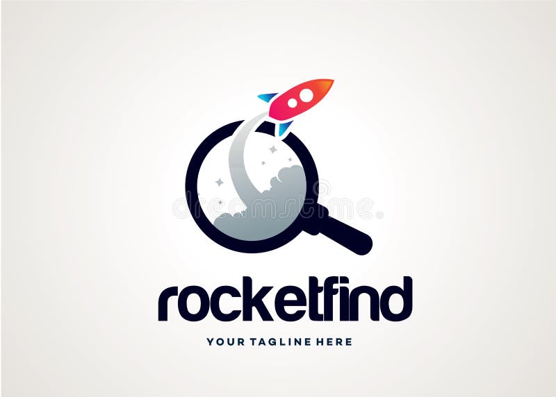 Rocket Find Logo Template Design Vector Stock Vector - Illustration of ...