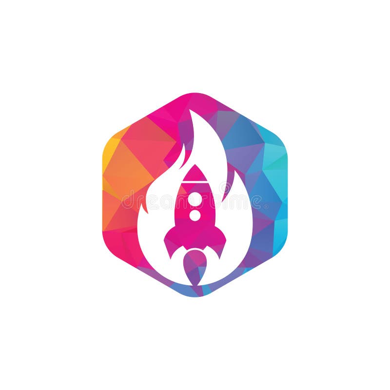 Rocket Fire Logo Design. Fire and Rocket Logo Stock Vector ...