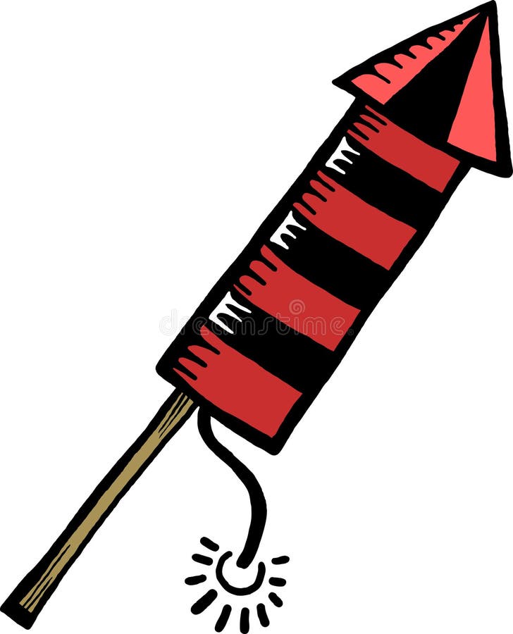 Rocket Firework stock illustration. Illustration of fuse - 54347106