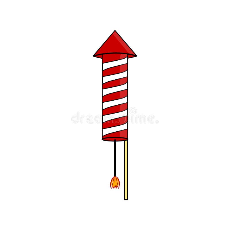 Rocket for Fireworks. Petard for Festive Fire, Firecracker. Traditional ...
