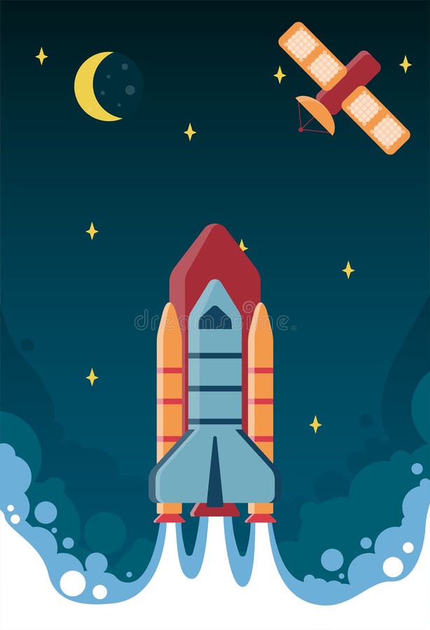 Satellites Launch Stock Illustrations – 1,189 Satellites Launch Stock ...