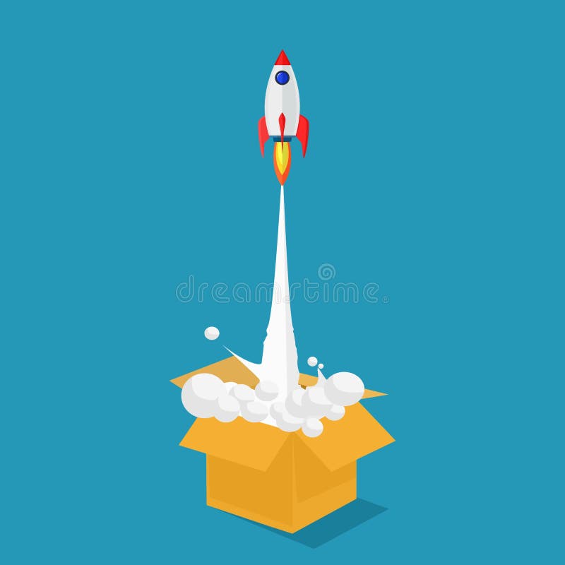 The Rocket Flew Out of the Box into the Sky. Think Outside the Box ...