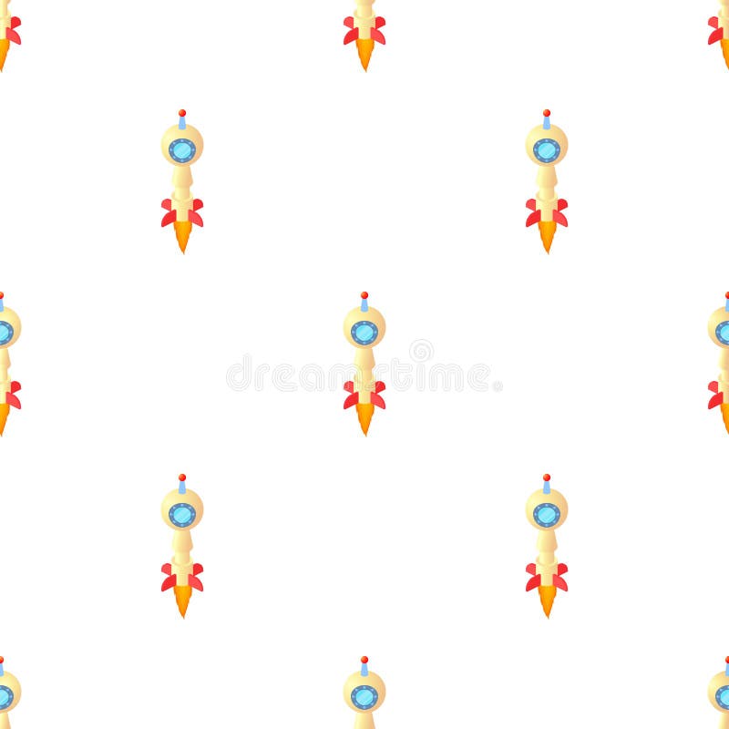 Rocket Flies Pattern Seamless Vector Stock Vector - Illustration of ...