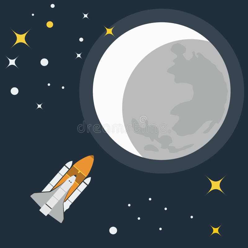 Rocket flight logo stock vector. Illustration of astronomy - 188167613