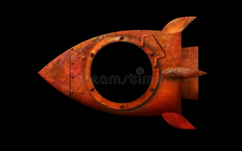 Cartoon 3d Old Ufo. Rusty Spaceship Isolated on White Background ...