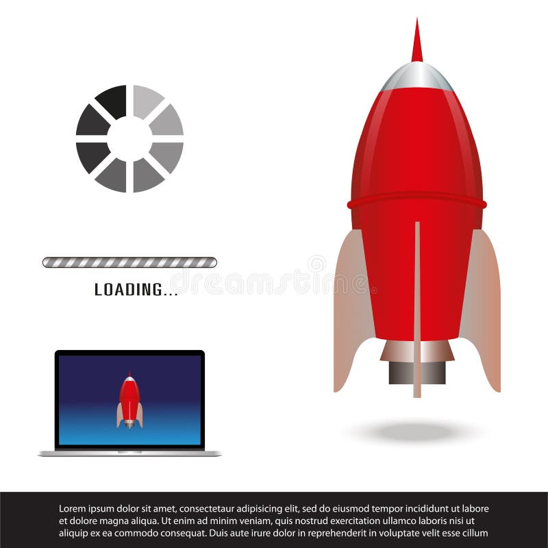 Loading Rocket Stock Illustrations – 302 Loading Rocket Stock ...