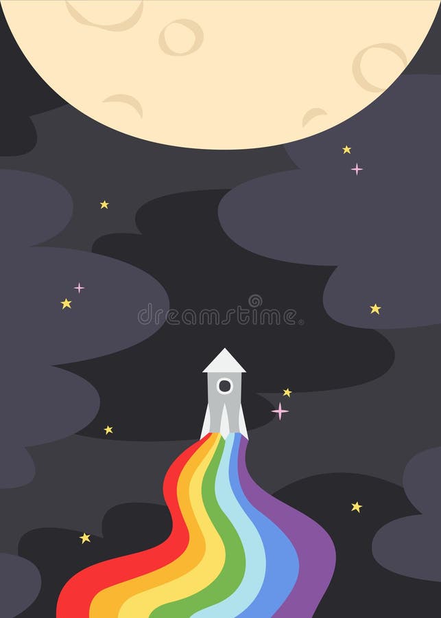 Minimalistic Rocket Stock Illustrations – 570 Minimalistic Rocket Stock ...