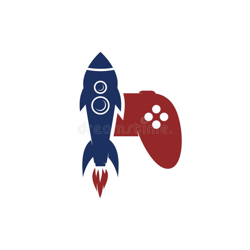 Rocket Game Console Turbo Speed Joystick Controller Stock Illustration ...