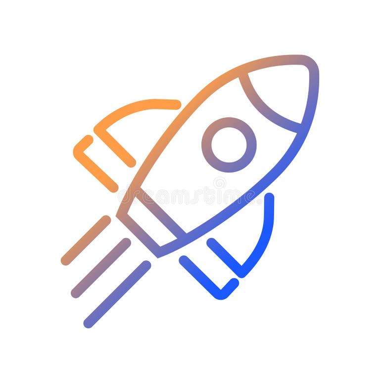 Blue Gradient Space Shuttle Icon Stock Illustrations – 132 Blue ...