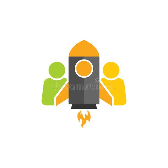Rocket Group Logo Icon Design Ilustración del Vector - Ilustración de ...