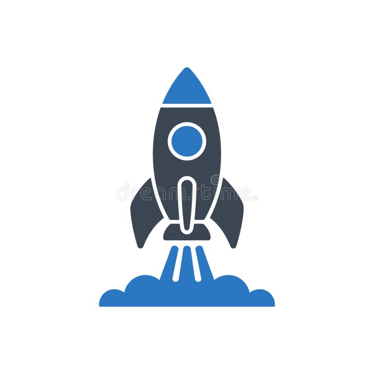 Rocket Growth Icon stock vector. Illustration of sign - 361696437