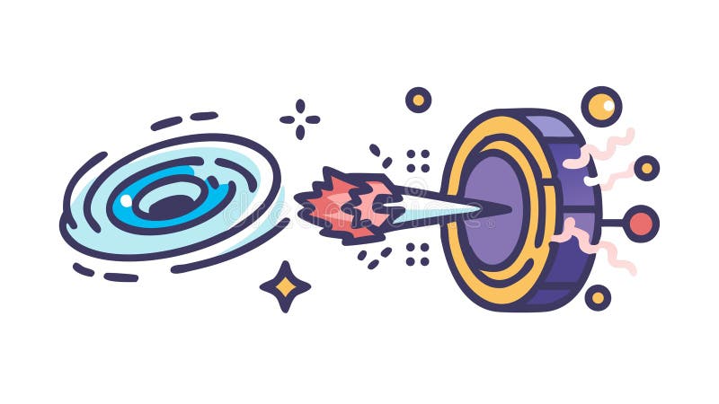 Rocket Hitting a Bullseye, Symbolizing Target Achievement and Success ...