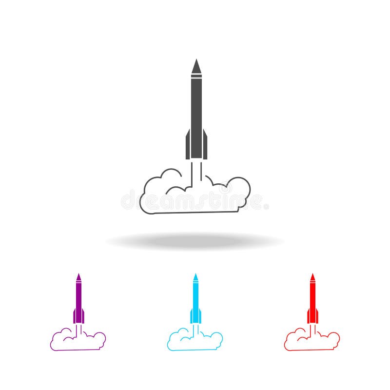Rocket Icon. Elements of Space in Multi Colored Icons. Premium Quality ...