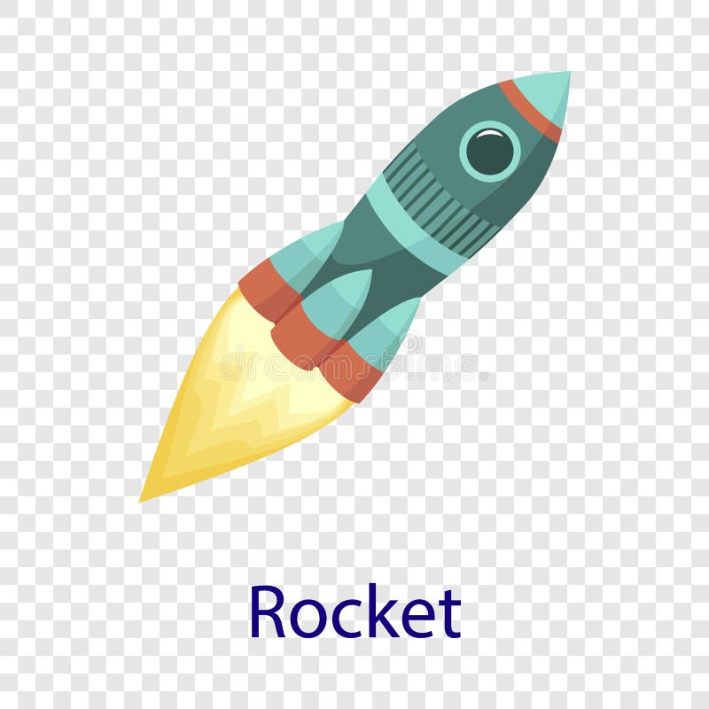 Rocket icon, flat style stock vector. Illustration of graphic - 133458096