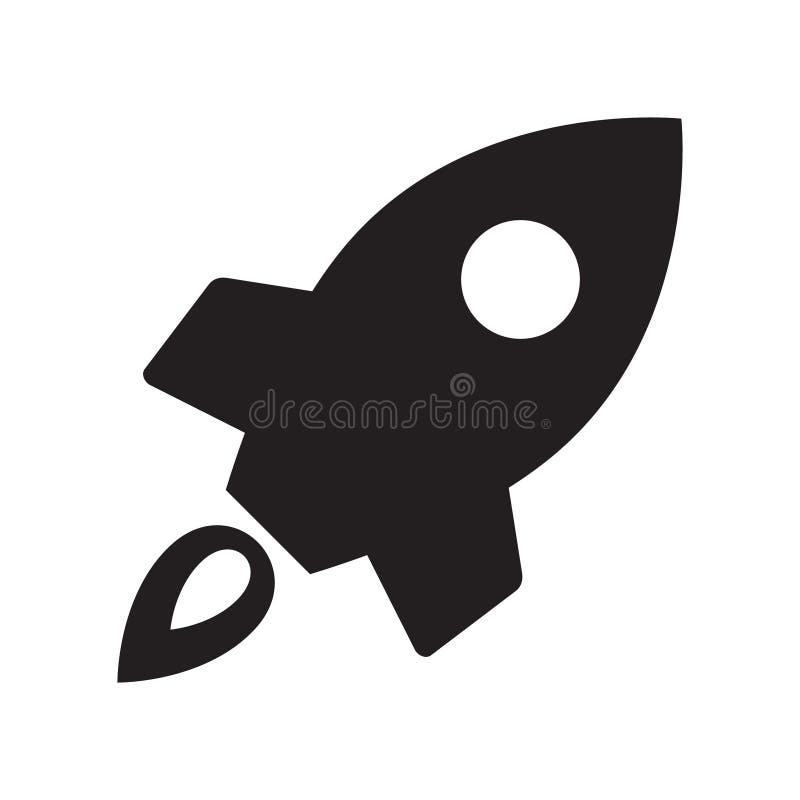 Rocket Icon. Flying Rocket Icon. Rocket Launch Icon. Stock Vector ...