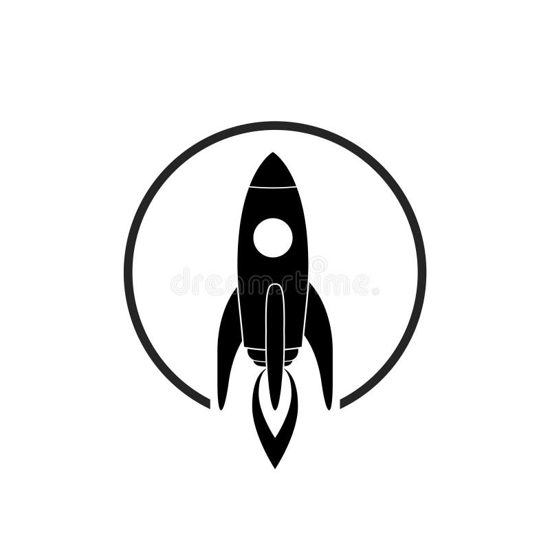 Rocket Icon White Background Stock Illustrations – 33,094 Rocket Icon ...