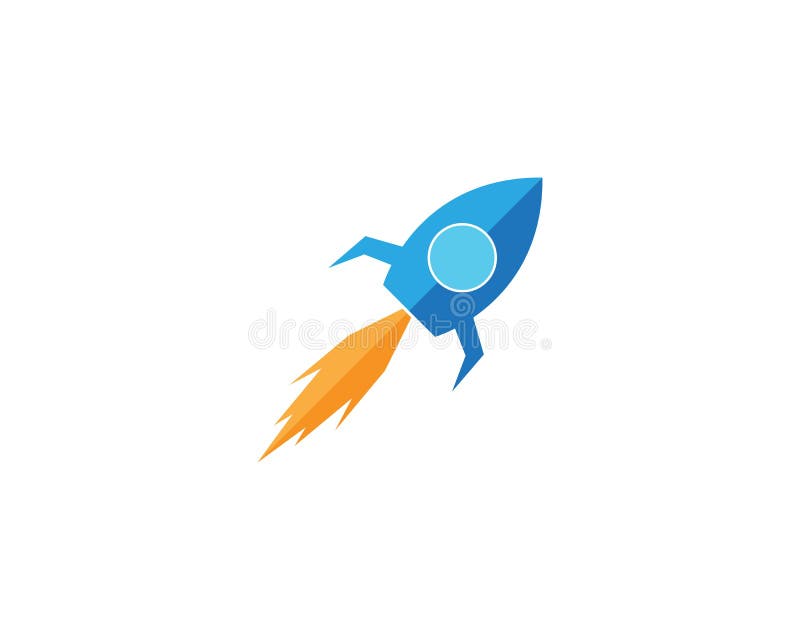 Rocket Icon Logo Vector Design Illustration Stock Vector - Illustration ...