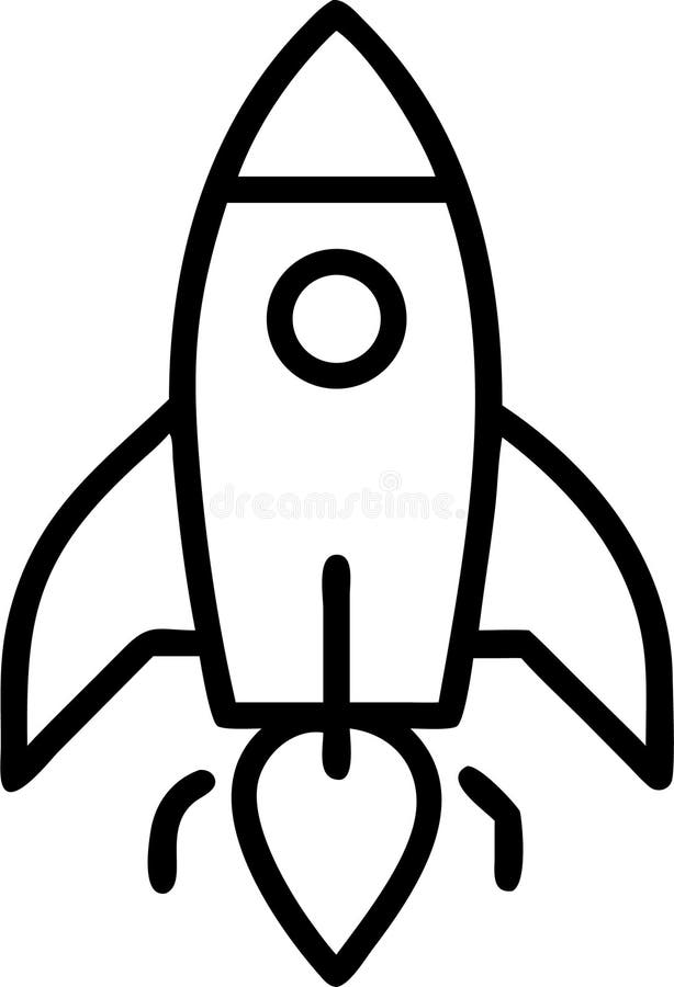 A Rocket Icon Representing a Startup Business Launch Stock Illustration ...
