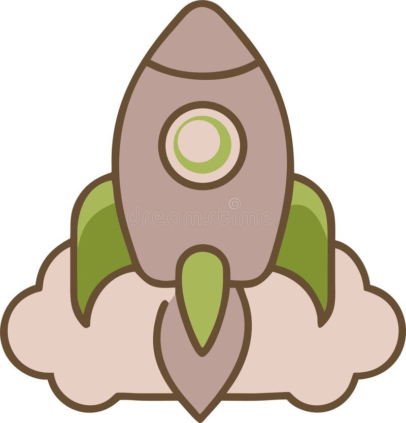 A Rocket Icon Representing a Startup Business Launch Stock Illustration ...