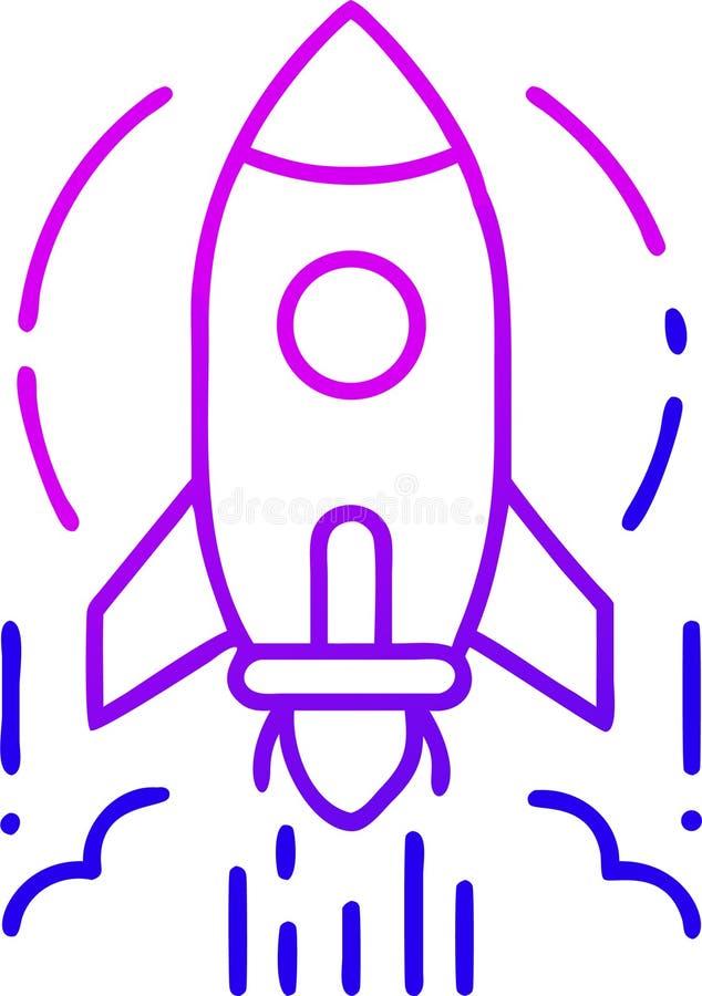 A Rocket Icon Representing a Startup Business Launch Stock Illustration ...