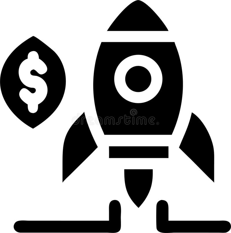 A Rocket Icon Representing a Startup Business Launch Stock Illustration ...