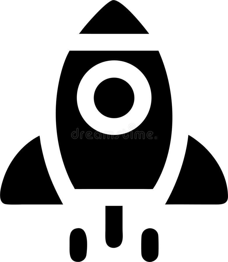 A Rocket Icon Representing a Startup Business Launch Stock Illustration ...