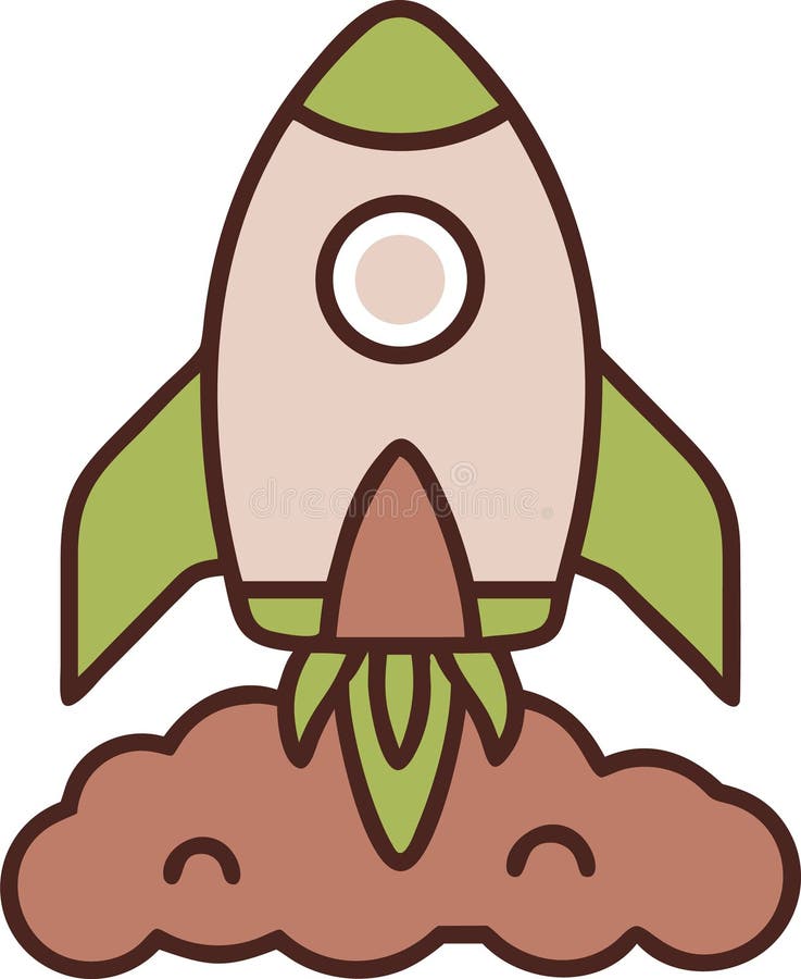 A Rocket Icon Representing a Startup Business Launch Stock Illustration ...