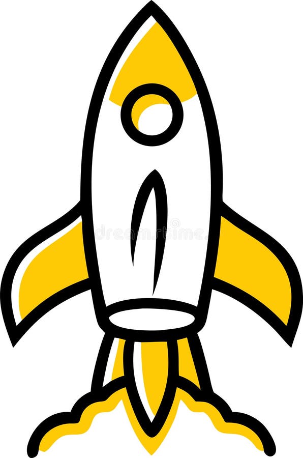 A Rocket Icon Representing a Startup Business Launch Stock Illustration ...