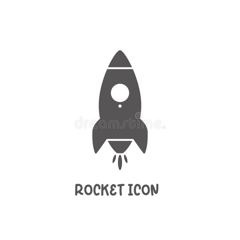 Rocket Icon Simple Flat Style Vector Illustration Stock Vector ...