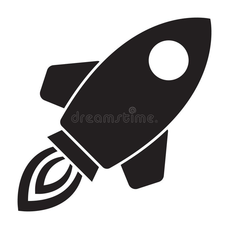 Rocket Icon. Simple Rocket Sign. Rocket Launched Icon Stock Vector ...