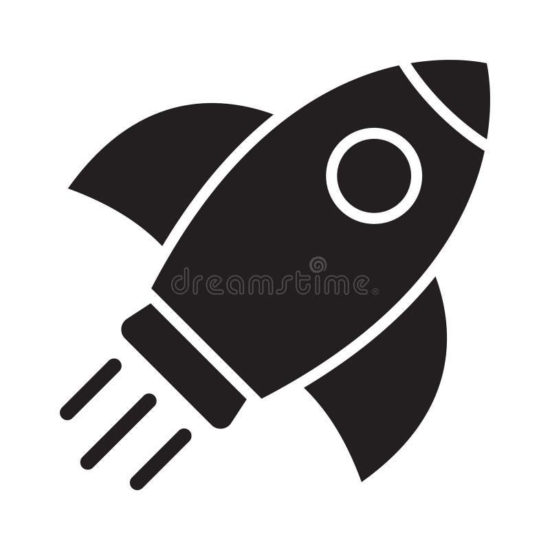 Rocket Icon. Simple Rocket Sign. Rocket Launched Icon Stock Vector ...