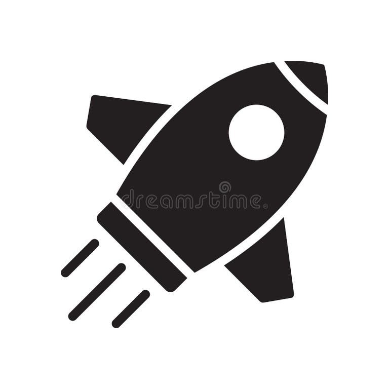 Rocket Icon. Simple Rocket Sign. Rocket Launched Icon Stock Vector ...