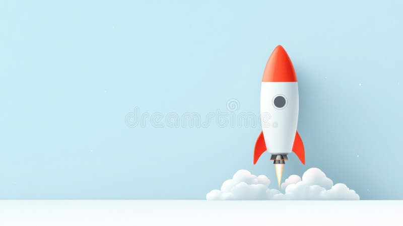 Rocket Icon, Simple yet Striking 2D Illustration of a Classic Rocket ...