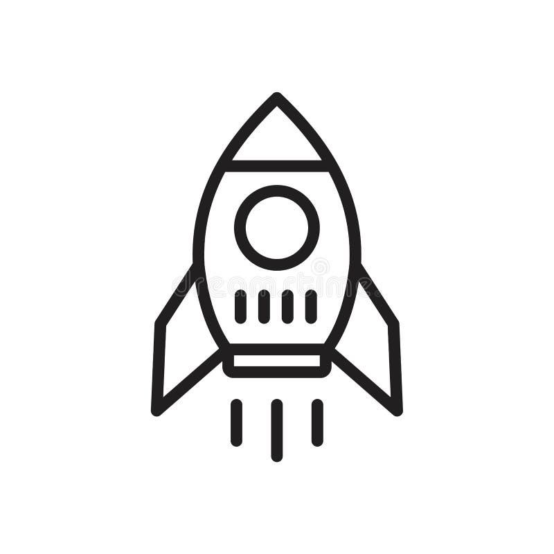 Rocket Icon Template Black Color Editable. Rocket Icon Symbol Flat ...
