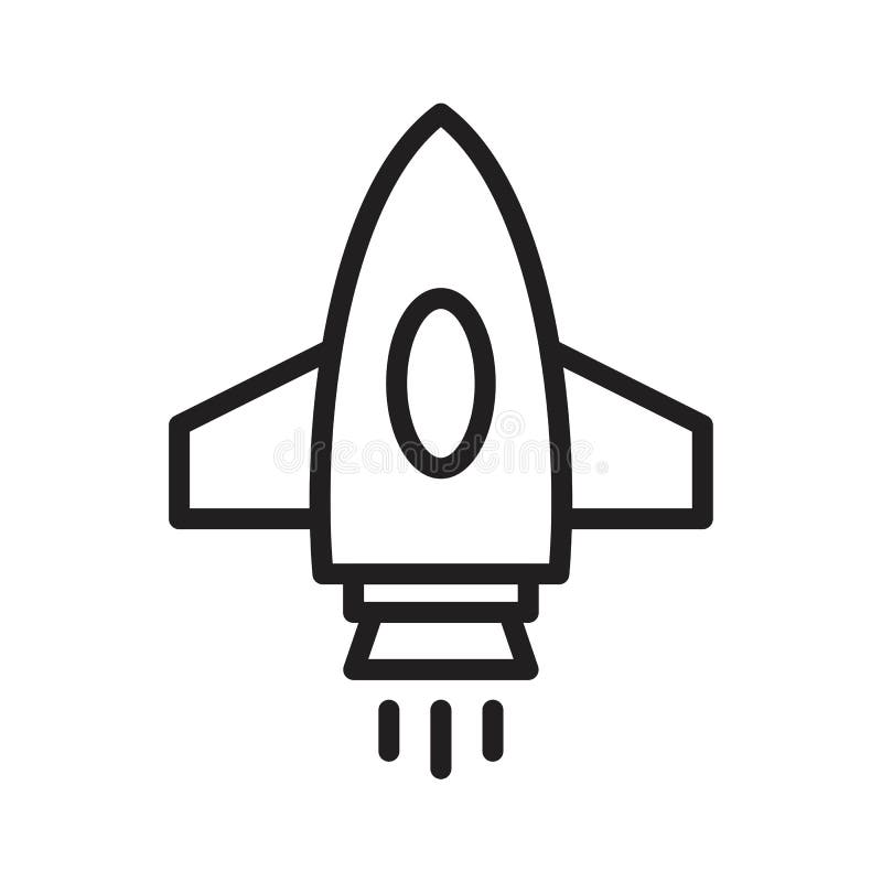 Rocket Icon Template Black Color Editable. Rocket Icon Symbol Flat ...
