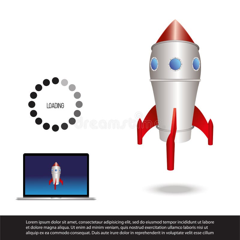 Loading Rocket Stock Illustrations – 302 Loading Rocket Stock ...