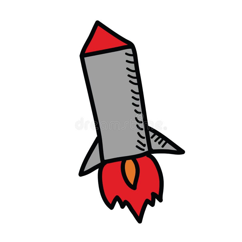 8-bit Pixel Rocket in Space Stock Vector - Illustration of escape ...