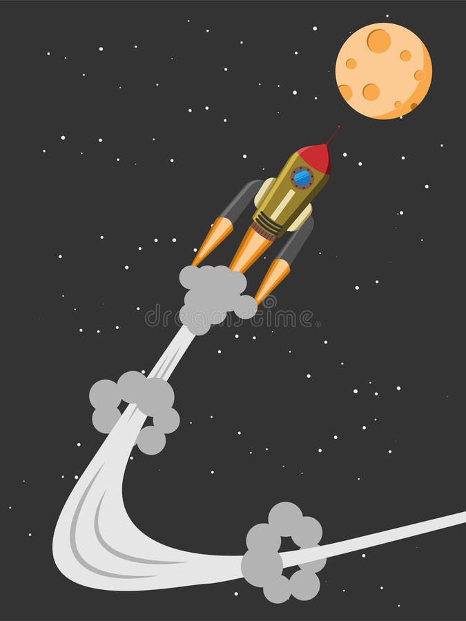 Rocket, jet engine stock vector. Illustration of future - 214896946