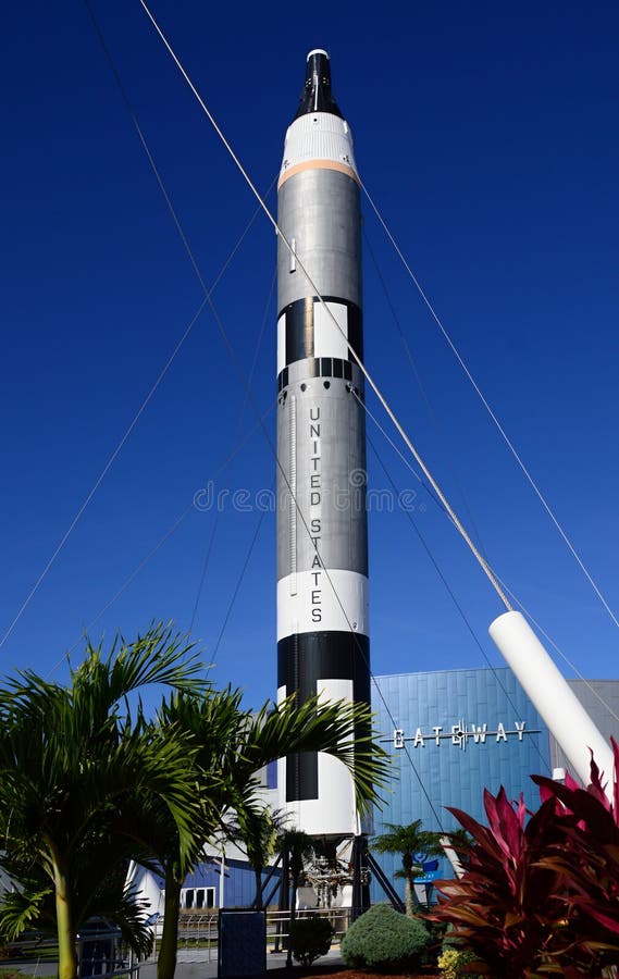 Rocket in Kennedy Space Senter, Florida Editorial Photography - Image ...