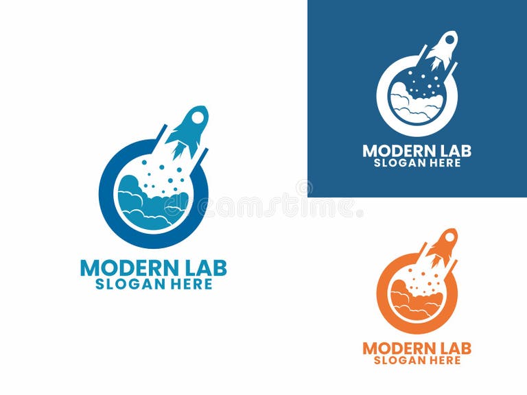 Rocket Lab Logo Design Vector. Modern Tech Science Logo Design Icon ...