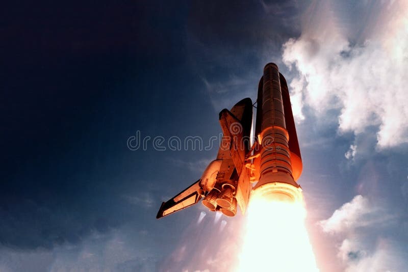Space Rocket Launch, Top View. Elements Of This Image Were Furnished By ...