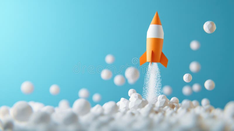 Rocket Launch Concept stock photo. Image of travel, shuttle - 366081214
