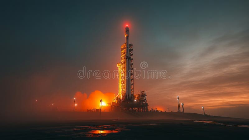 Rocket Launch at Dusk Showcasing Powerful Propulsion and Advanced ...