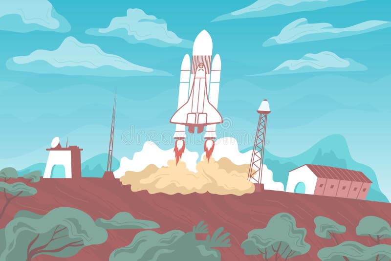 Flat Rocket Pad Stock Illustrations – 174 Flat Rocket Pad Stock ...