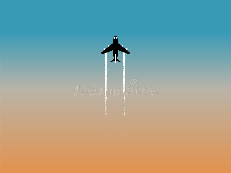 A Rocket Launch and Fly Out of the Earth Flat Design Stock Vector ...