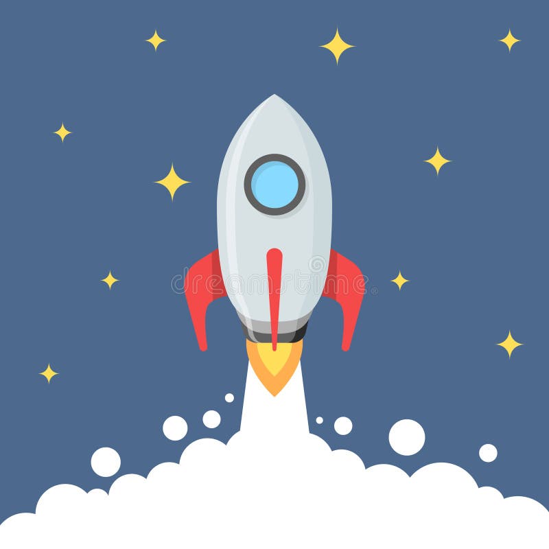 Vector Launch Icon Flat Style Space Rocket Stock Illustrations – 3,054 ...