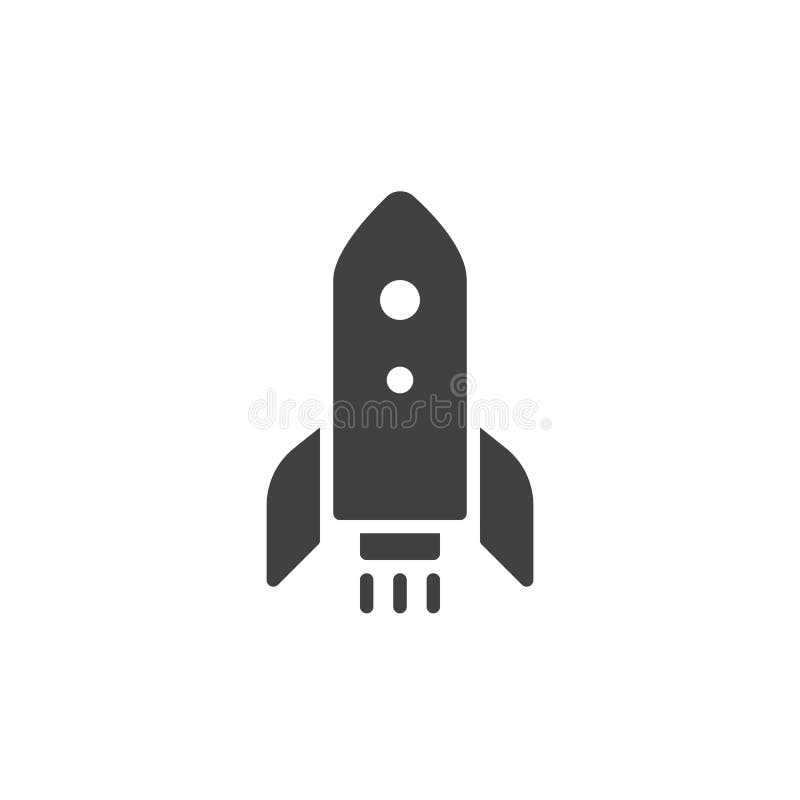 Rocket launch icon vector stock vector. Illustration of pictogram ...